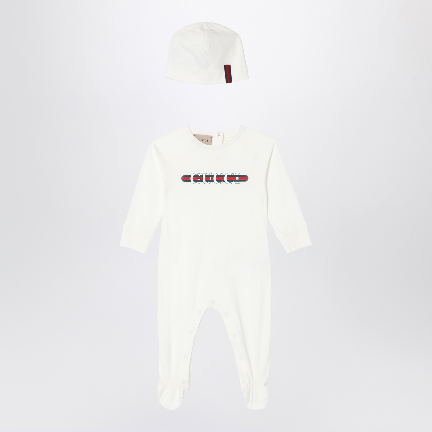 GUCCI Two-piece set in white cotton jersey | TheDoubleF