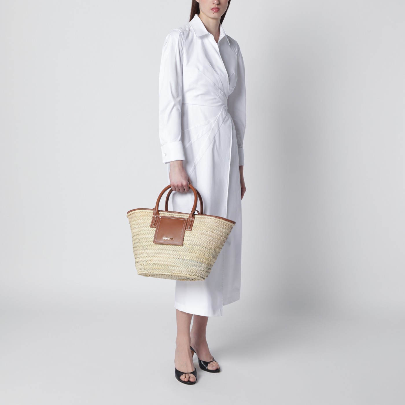 JACQUEMUS Le Panier Soli raffia bag | TheDoubleF