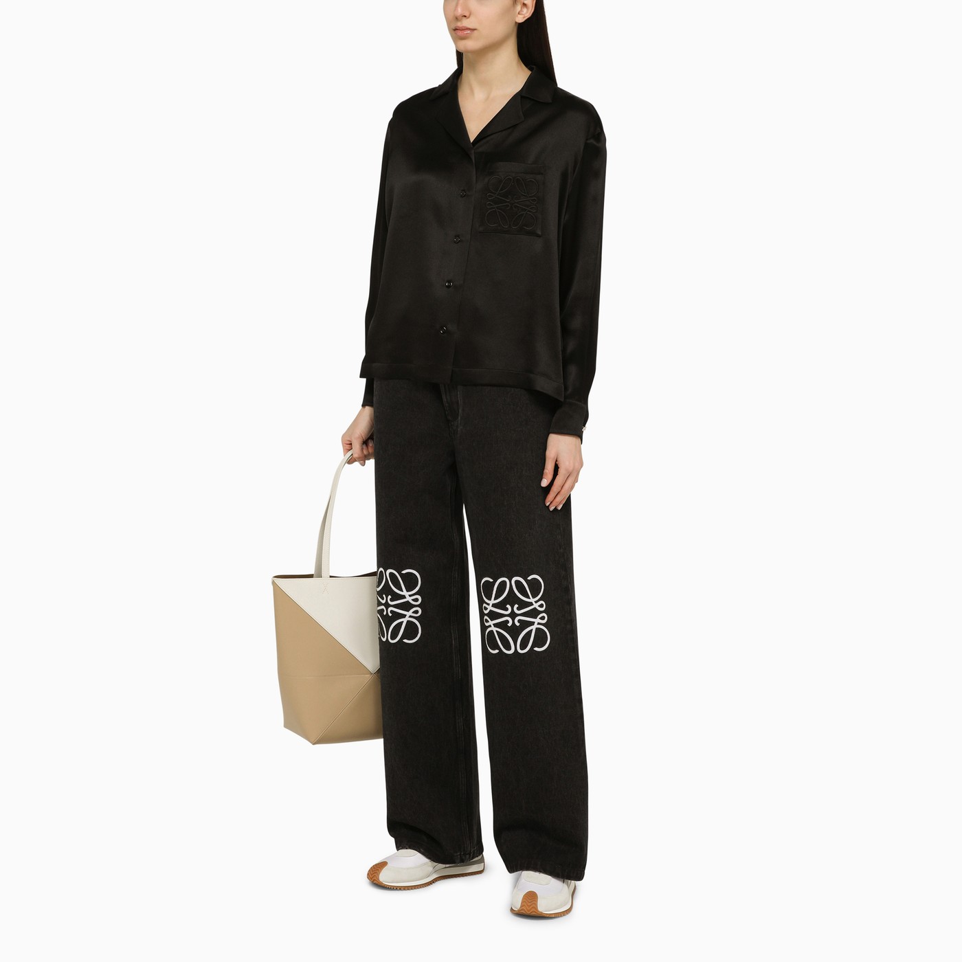 Loewe Black silk pyjama blouse | TheDoubleF