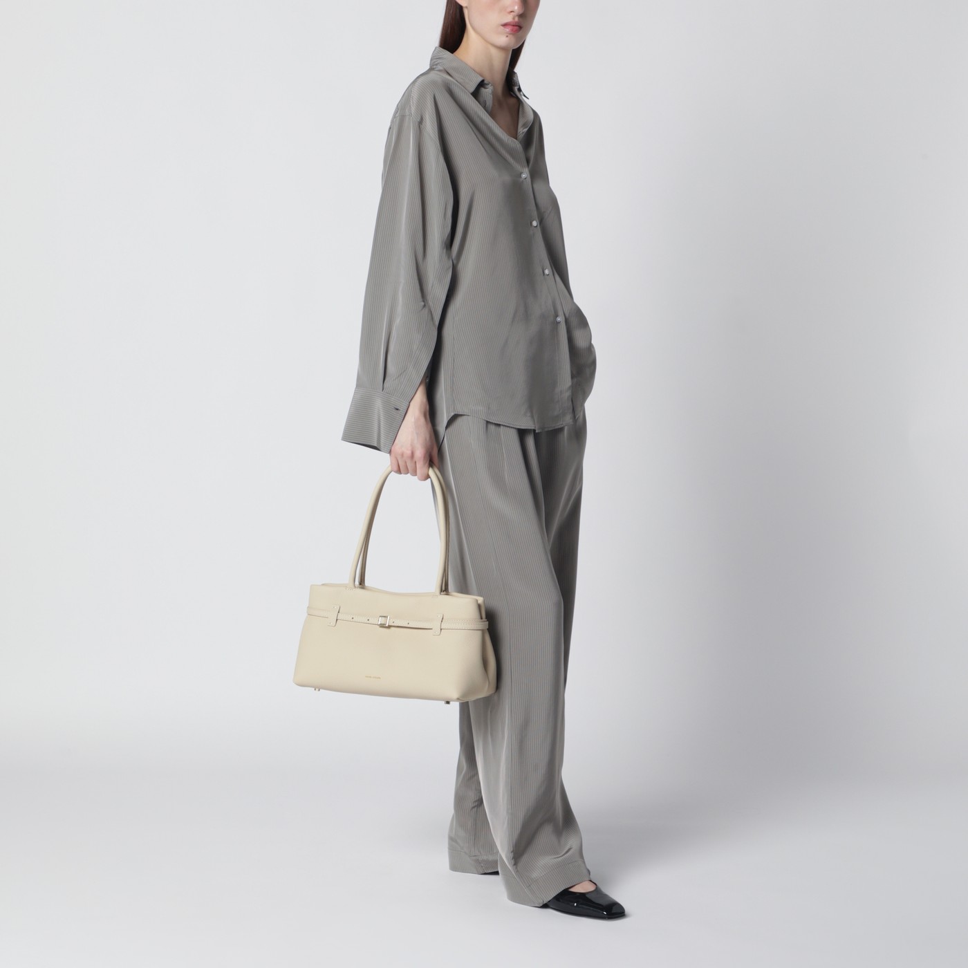 Manu Atelier Sac Le Cambon East West coloris vanille | TheDoubleF