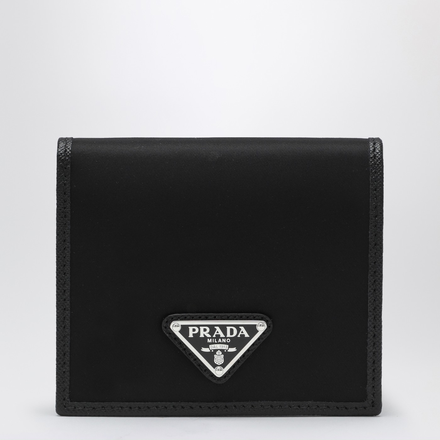 Prada Black wallet in nylon e Saffiano | TheDoubleF