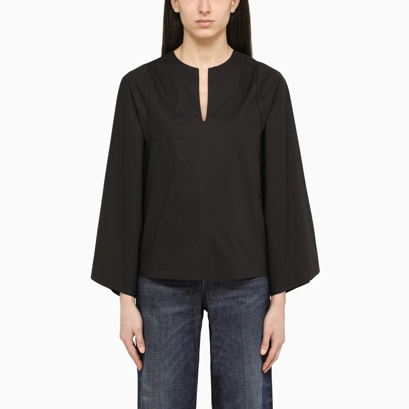 By Malene Birger Wide black blouse | TheDoubleF