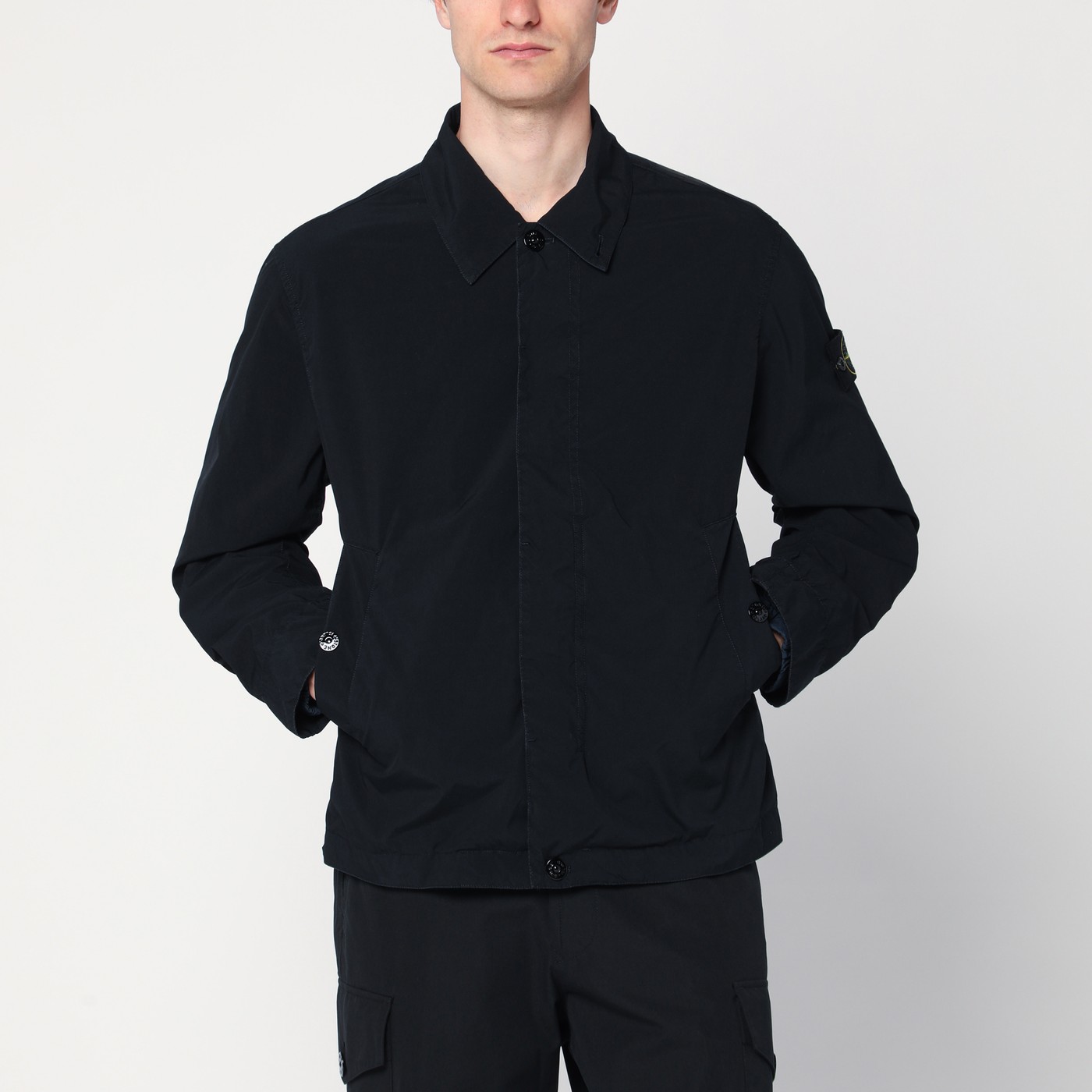 Stone Island Navy blue overshirt jacket | TheDoubleF