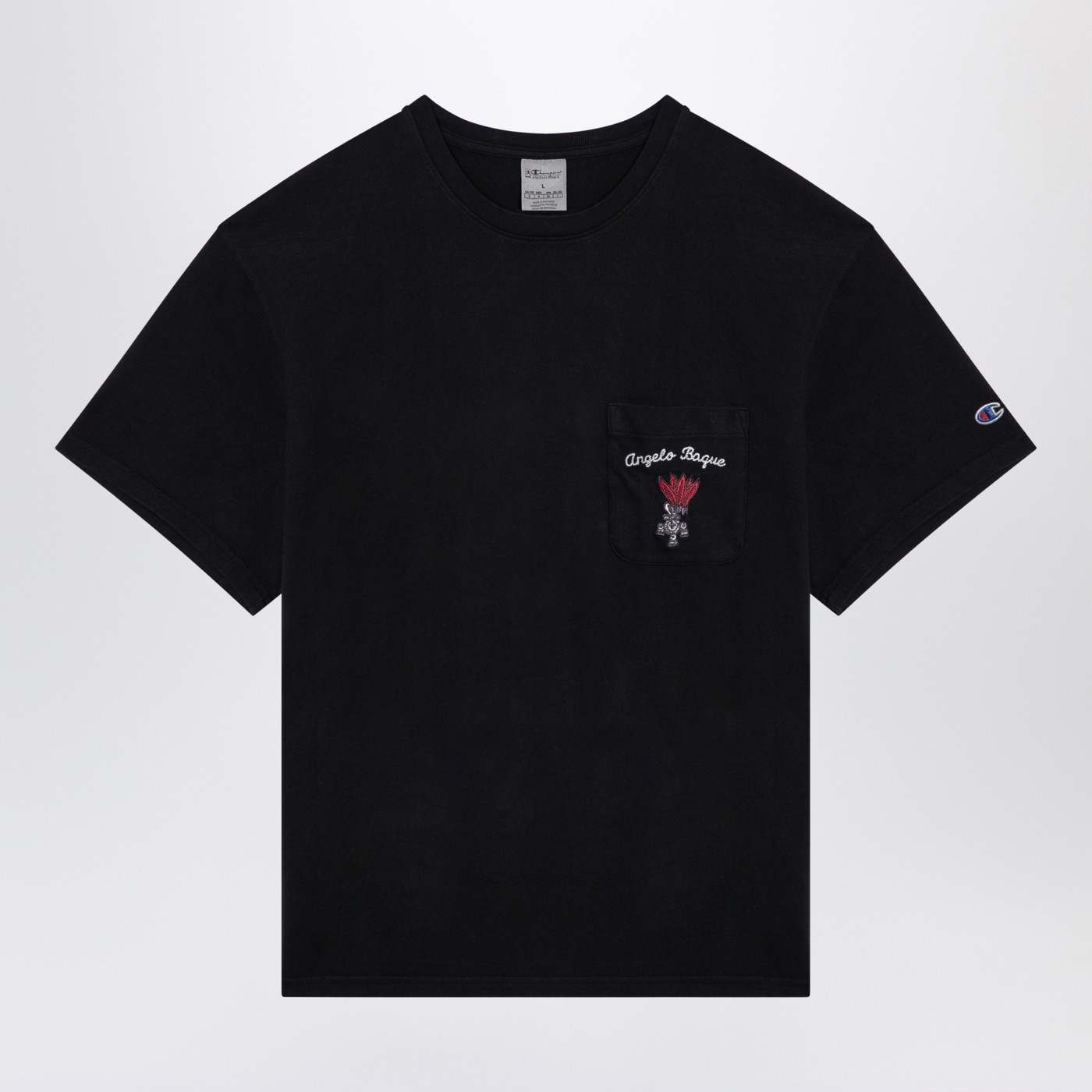 Champion Black Campion X Angelo Baque T-shirt | TheDoubleF