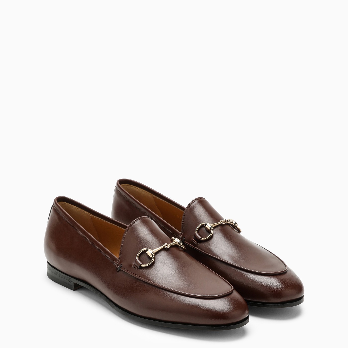 GUCCI Mocassin Jordaan marron en cuir | TheDoubleF