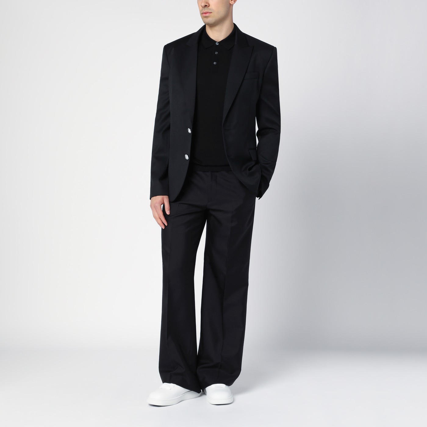 Balmain Black single-breasted jacket in wool | TheDoubleF