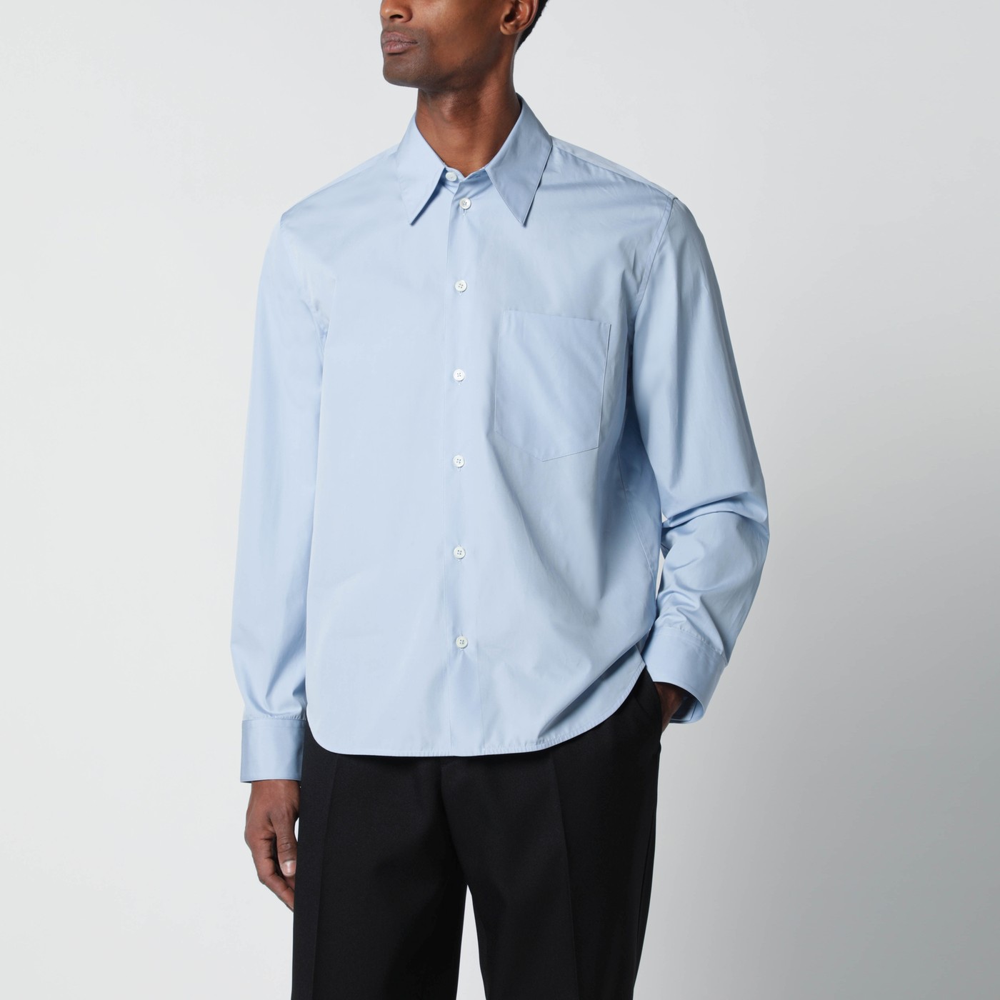 Jil Sander Light blue cotton shirt | TheDoubleF