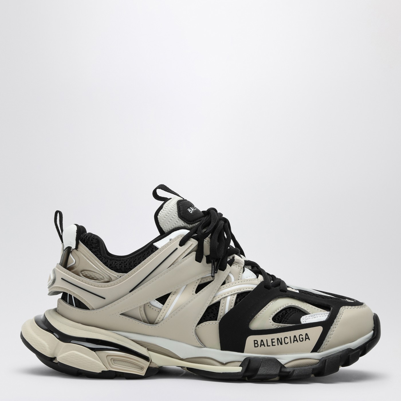 Balenciaga Track beige/black mesh and nylon trainer | TheDoubleF
