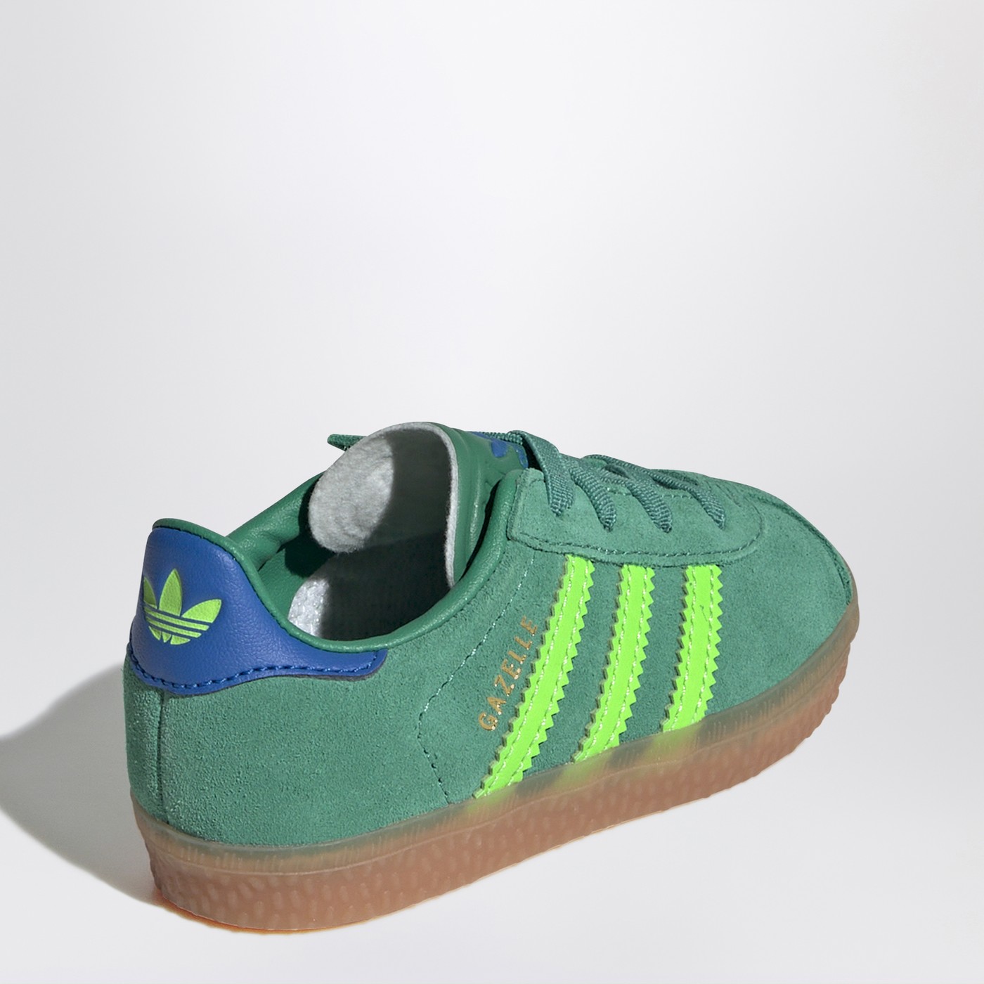 adidas Originals Green Gazelle sneaker with elastic laces | TheDoubleF