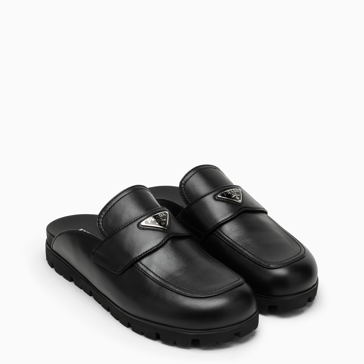 Prada Black leather sabot | TheDoubleF