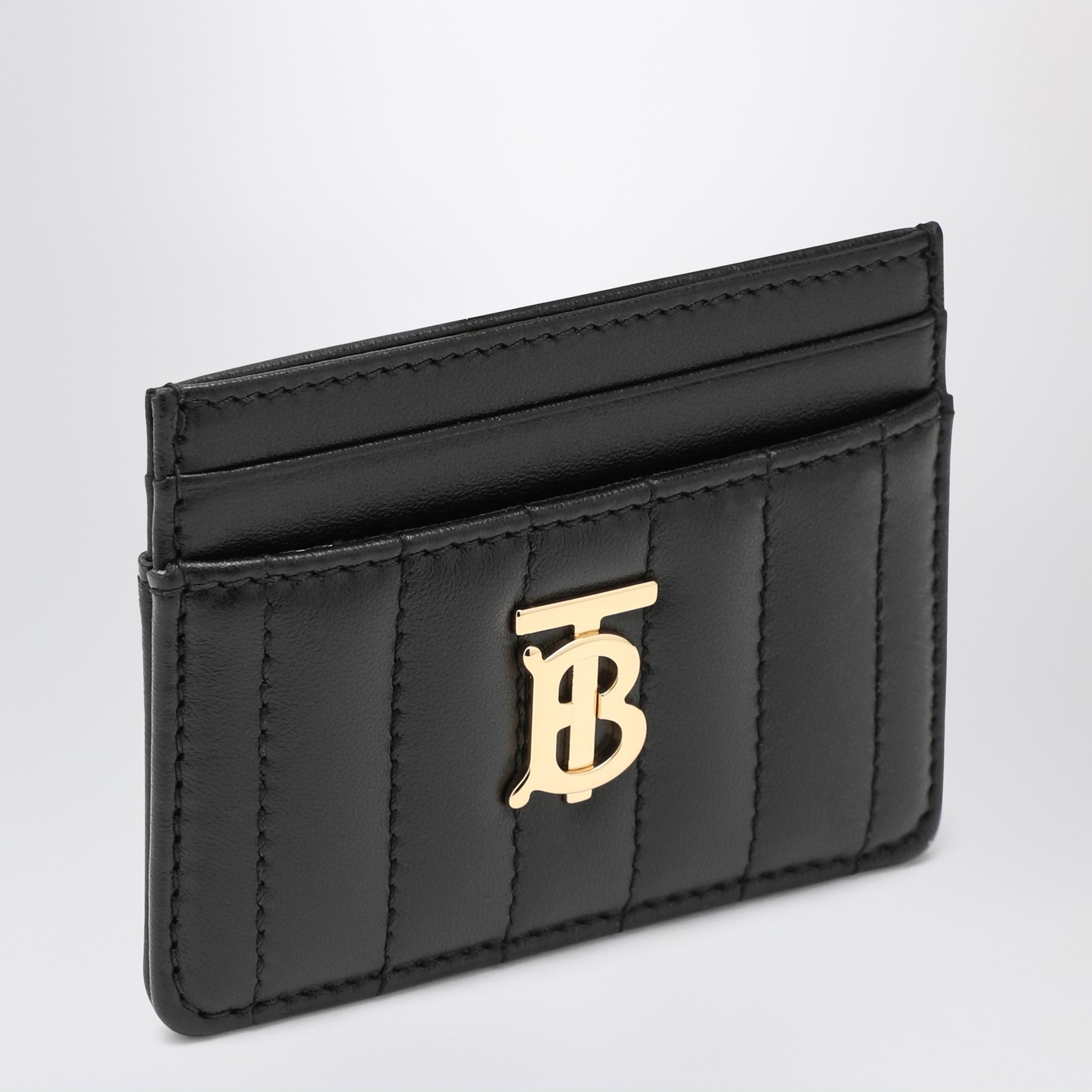 Burberry Black/gold Lola card case in leather | TheDoubleF