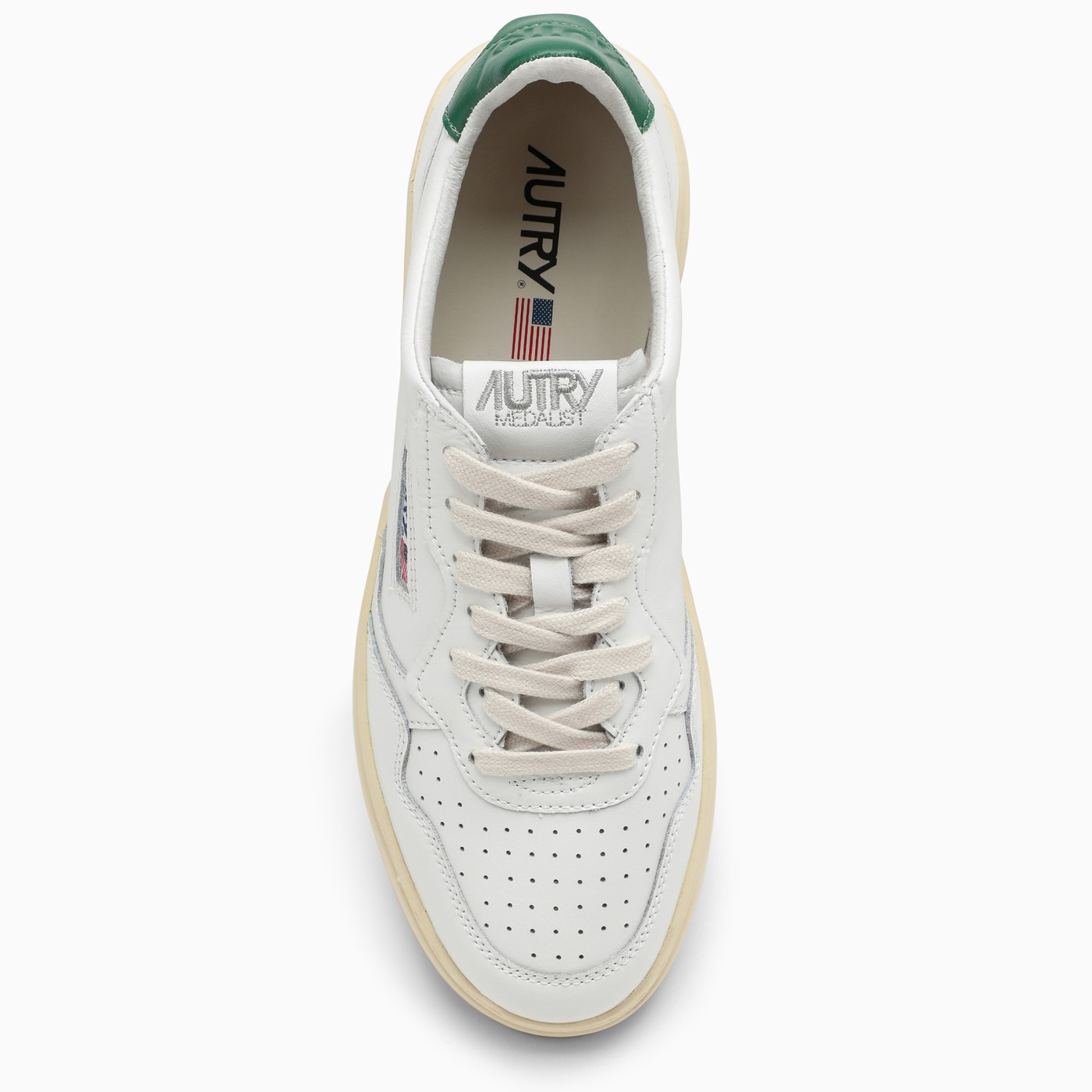AUTRY Medalist white/green trainer | TheDoubleF