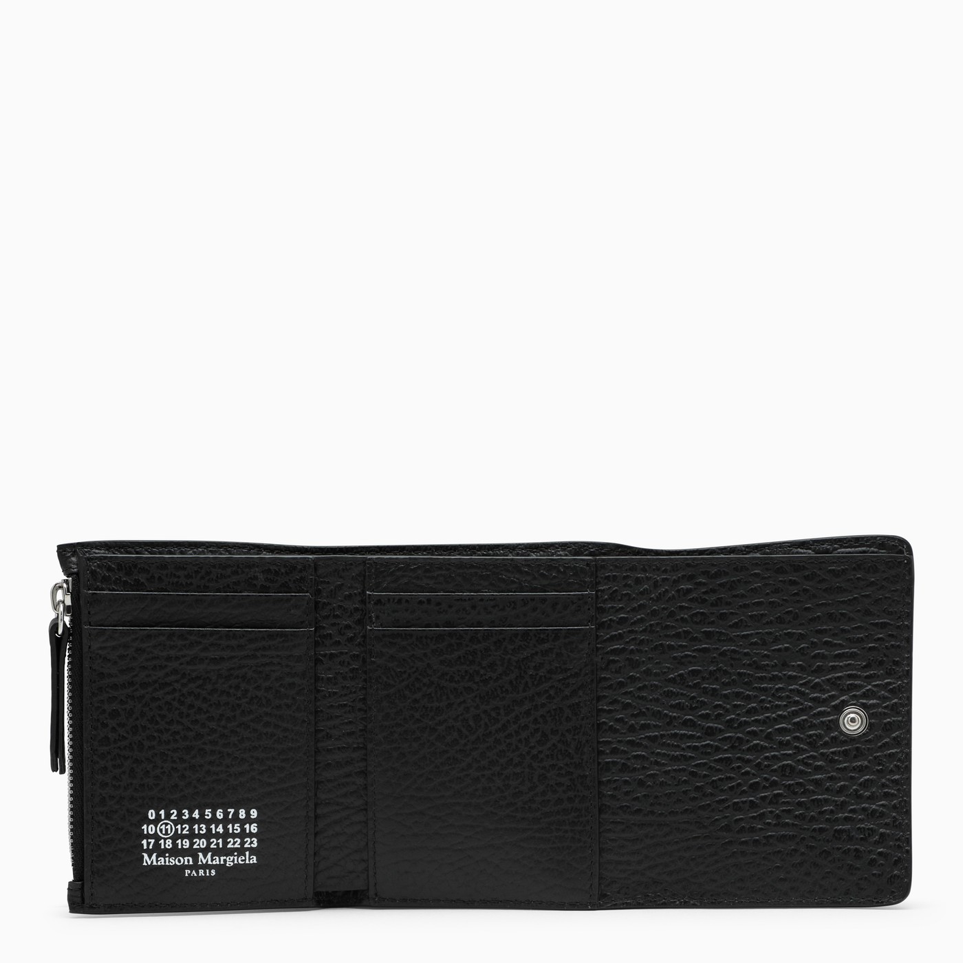 Maison Margiela Black wallet in embossed leather | TheDoubleF