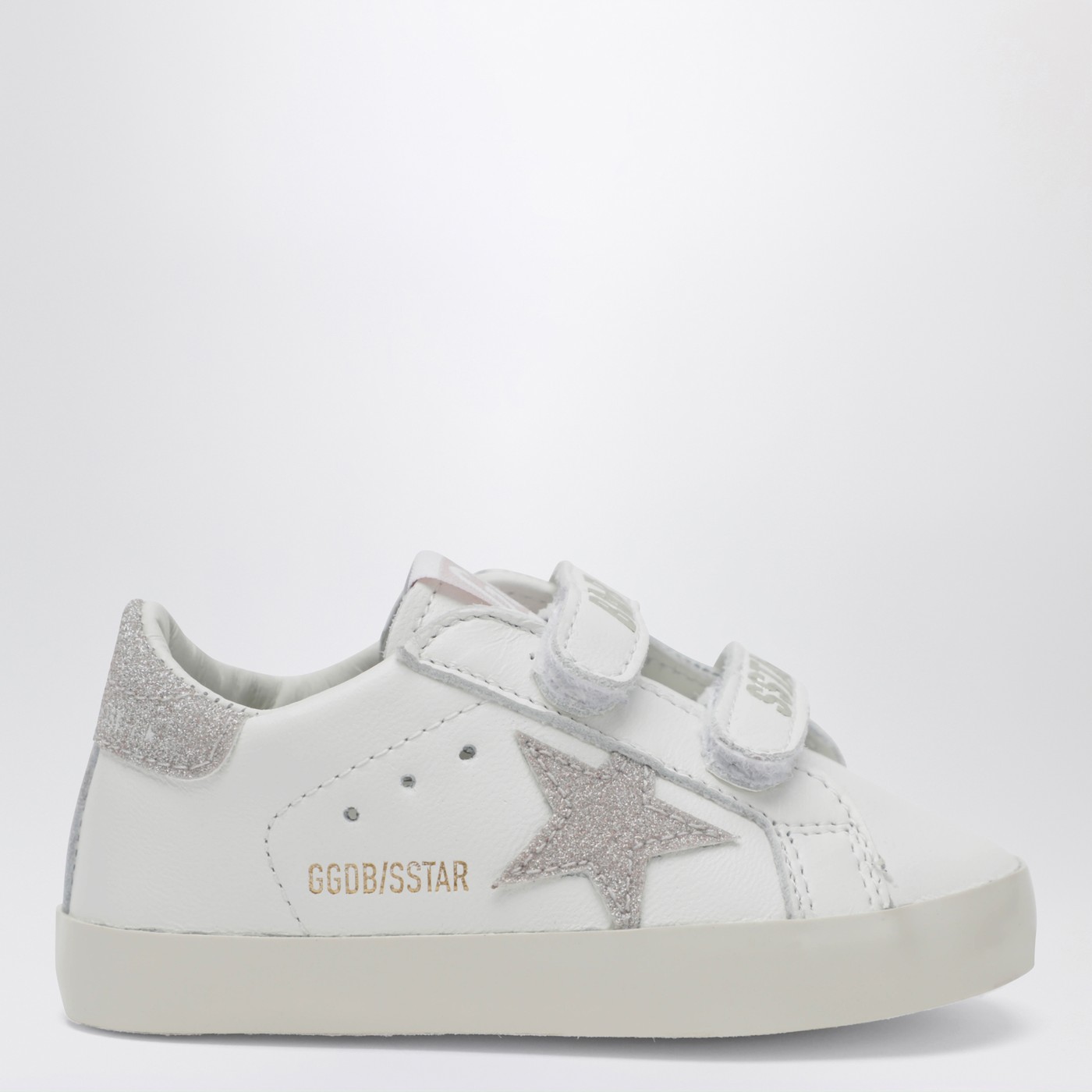 Golden Goose Sneaker Baby Old School bianca/platino | TheDoubleF