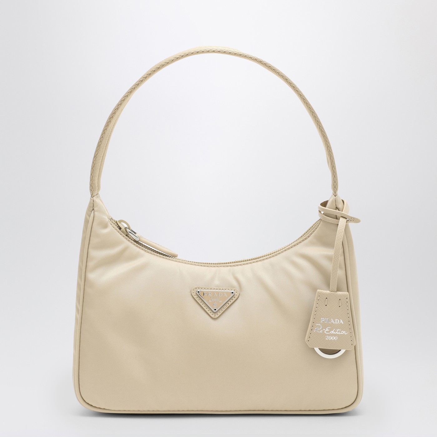 Prada Beige Re-Edition 2000 mini handbag | TheDoubleF