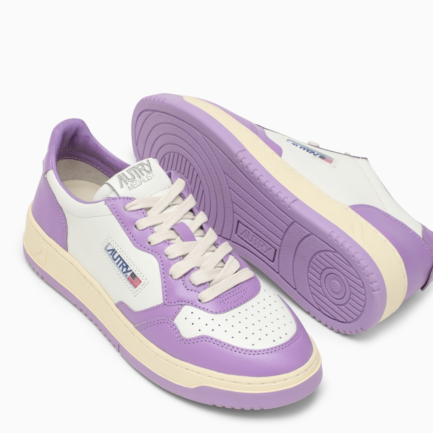 AUTRY Medalist white/lilac trainer | TheDoubleF