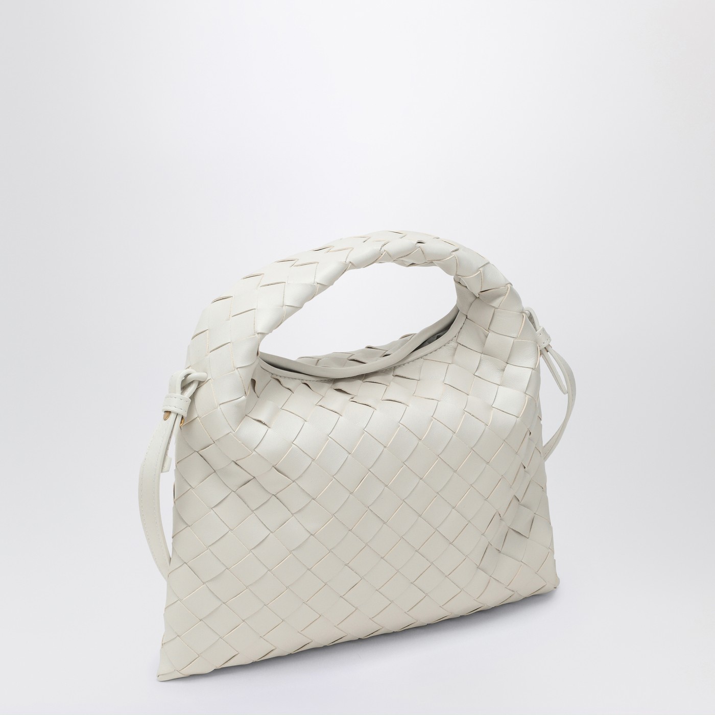 Bottega Veneta White Mini Hop crossbody bag | TheDoubleF