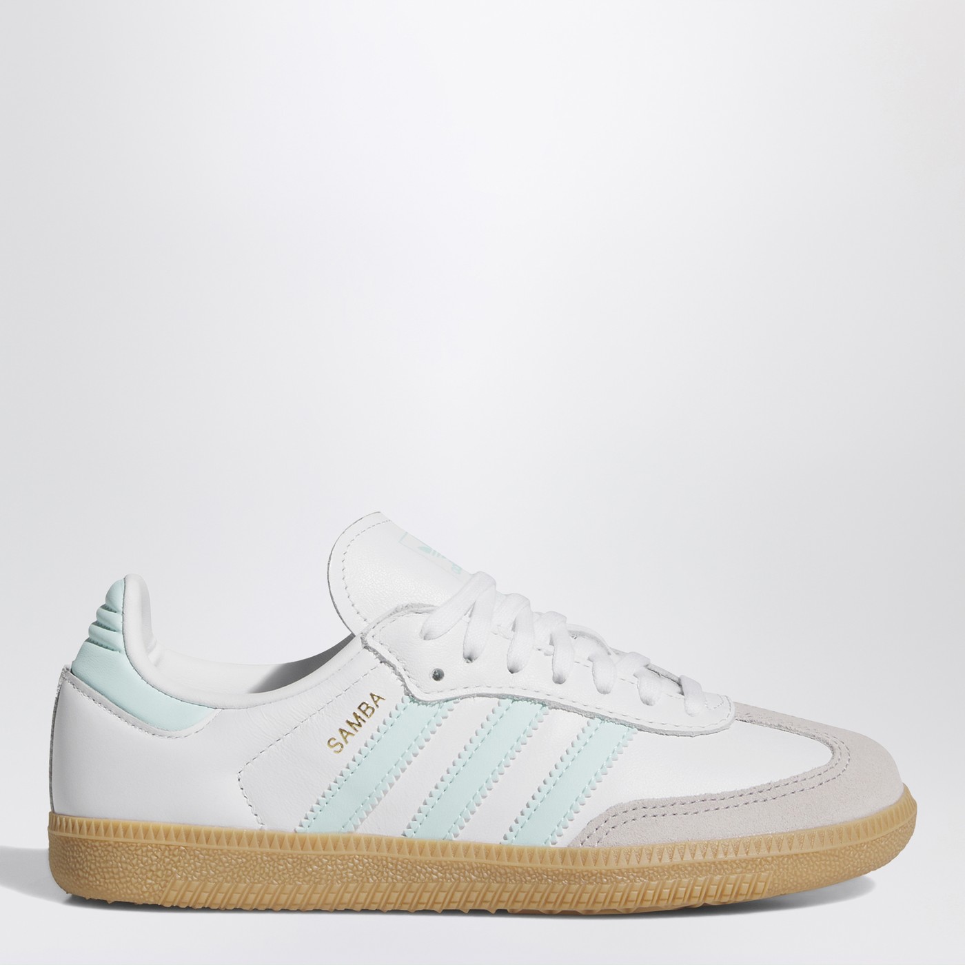 adidas Originals Samba OG white/aquamarine sneaker | TheDoubleF