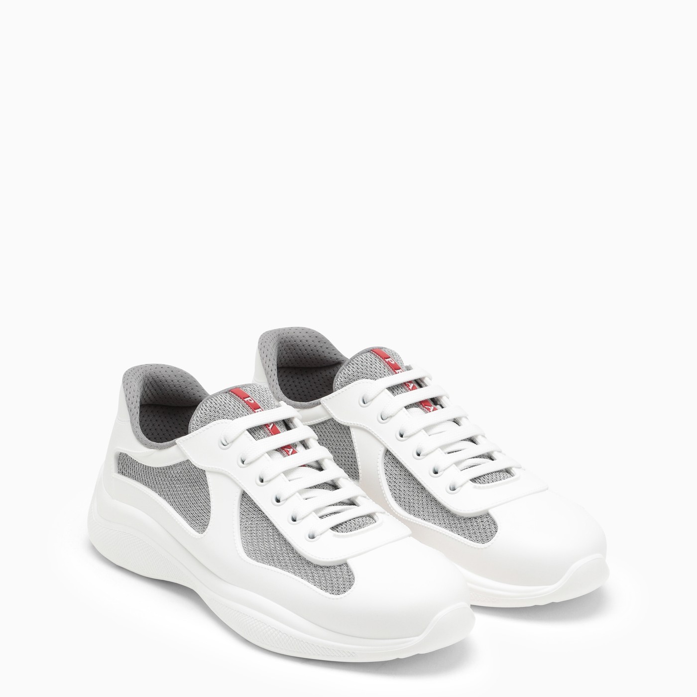 Prada Baskets America's Cup blanc/gris | TheDoubleF