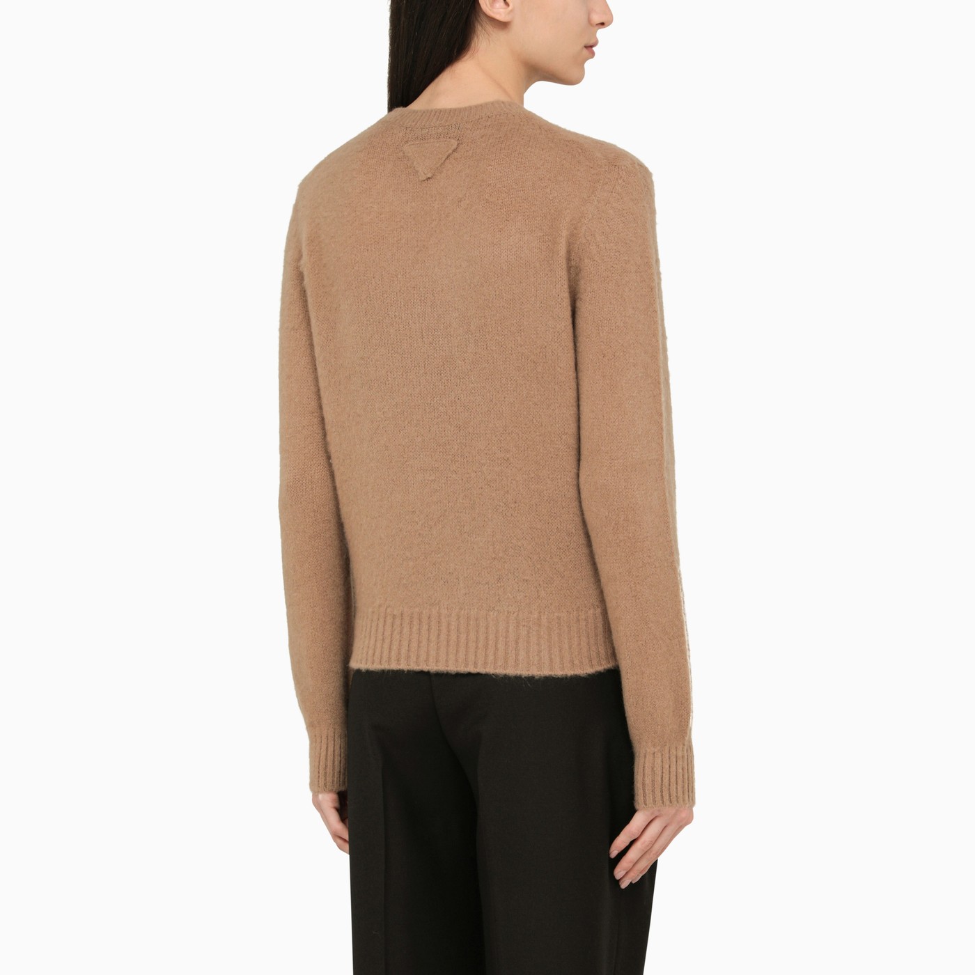 Prada Camel-coloured cashmere sweater | TheDoubleF