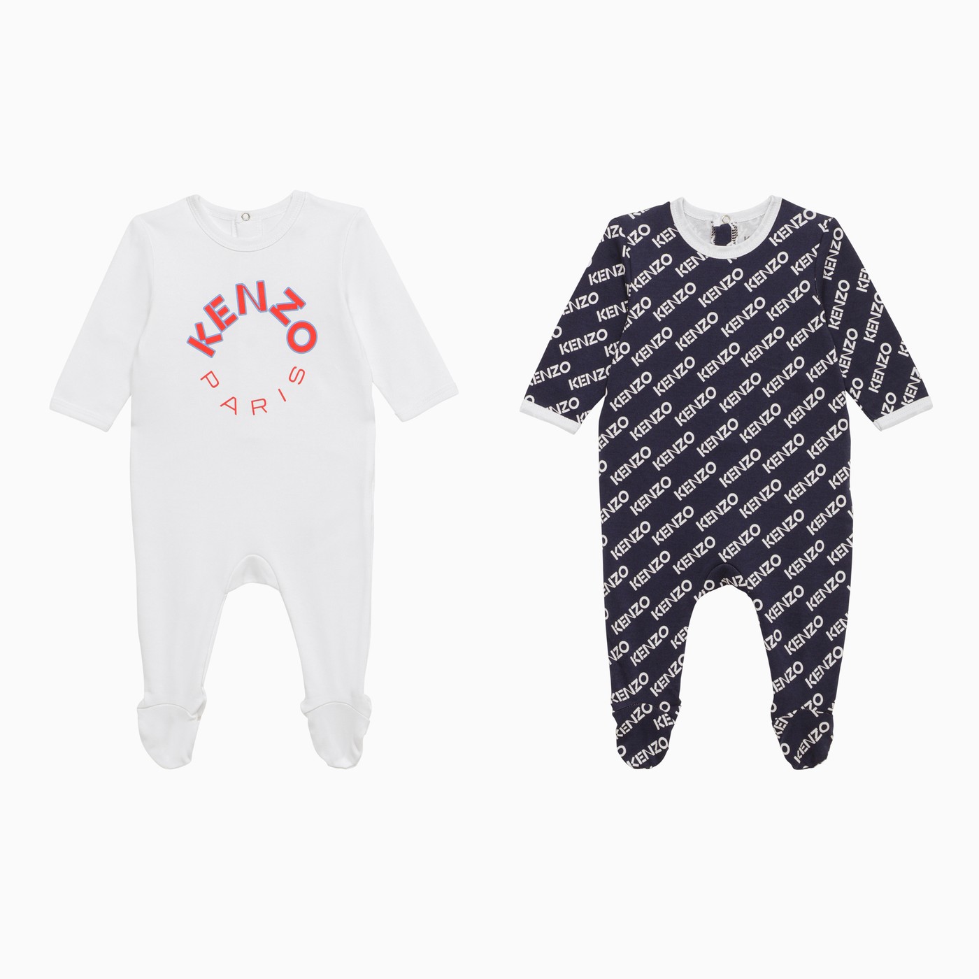 KENZO Set of two white/blue cotton leotards | TheDoubleF