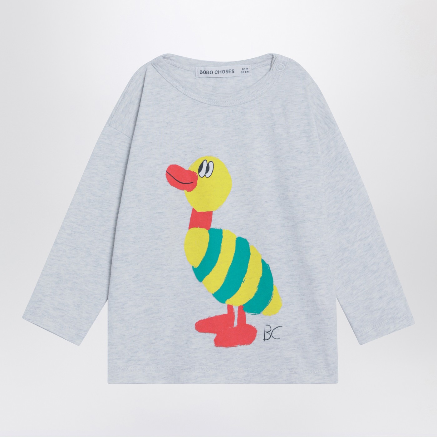 Bobo Choses Maglia grigia chiara in cotone | TheDoubleF