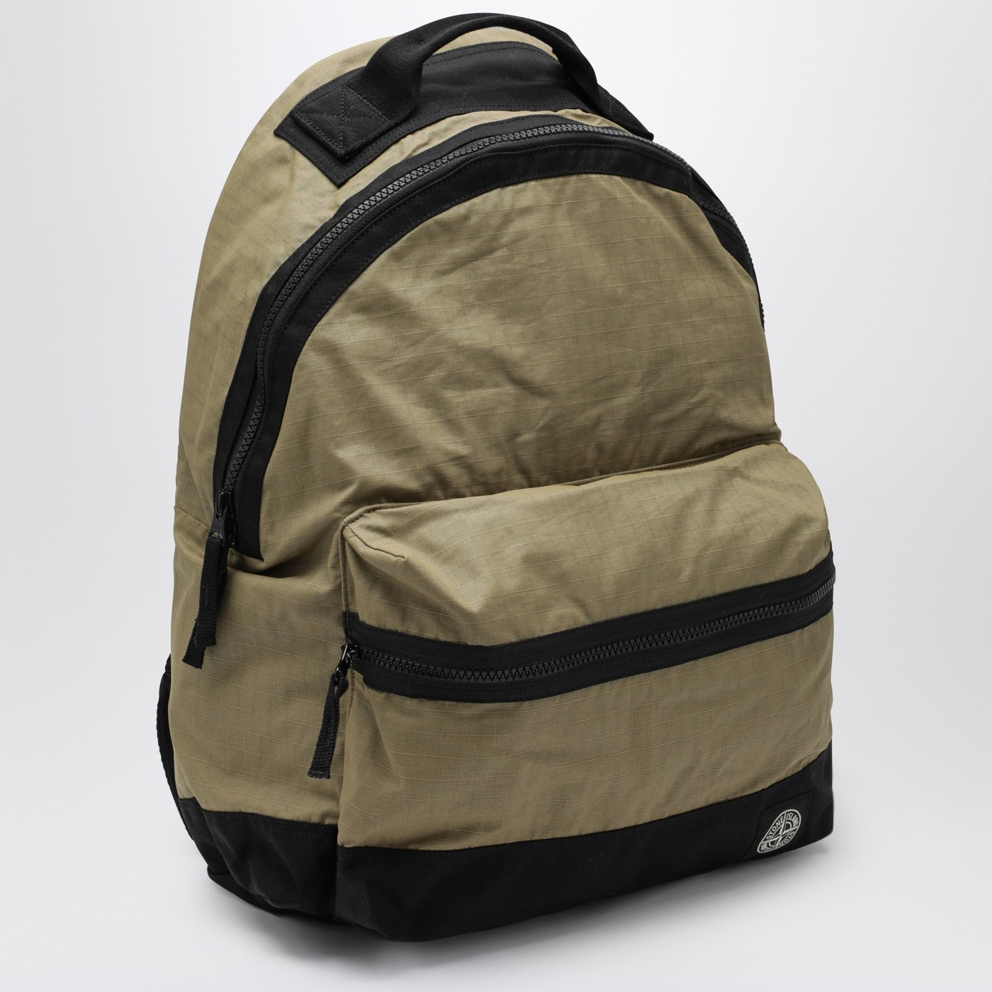 Stone Island Military green cotton ripstop backpack | TheDoubleF