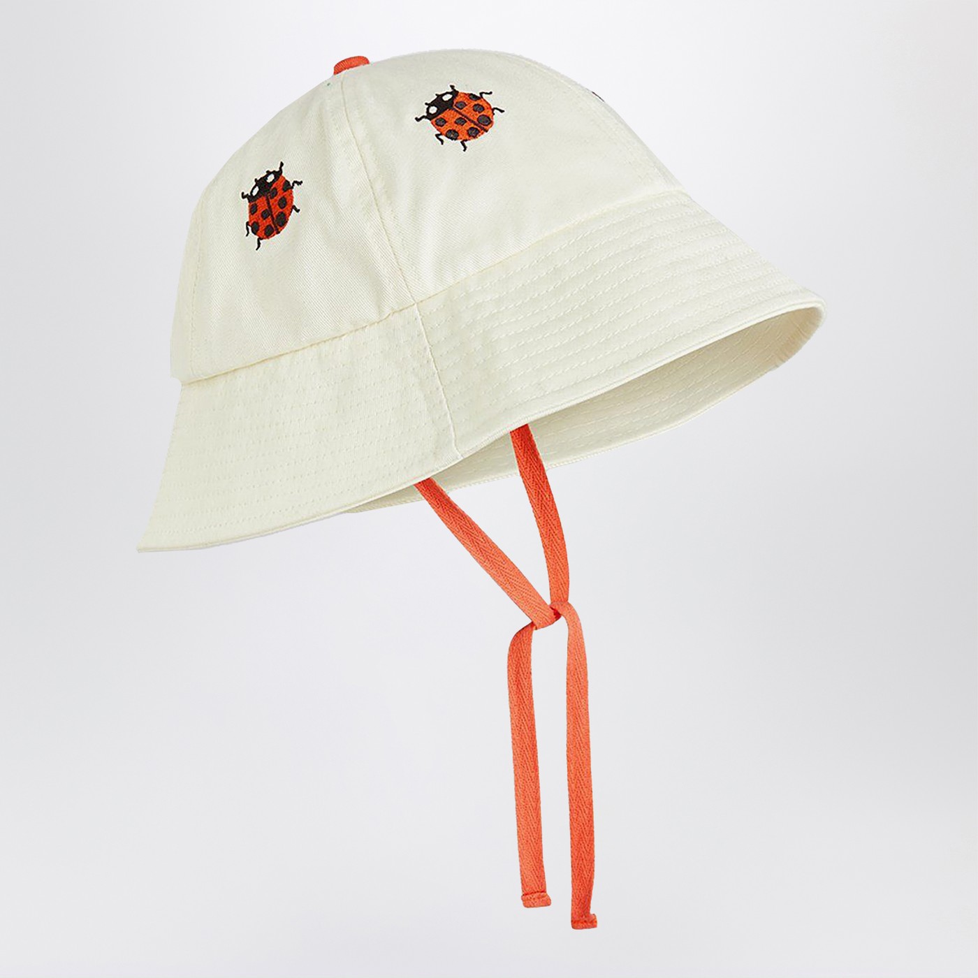 Mini Rodini White hat with ladybugs | TheDoubleF