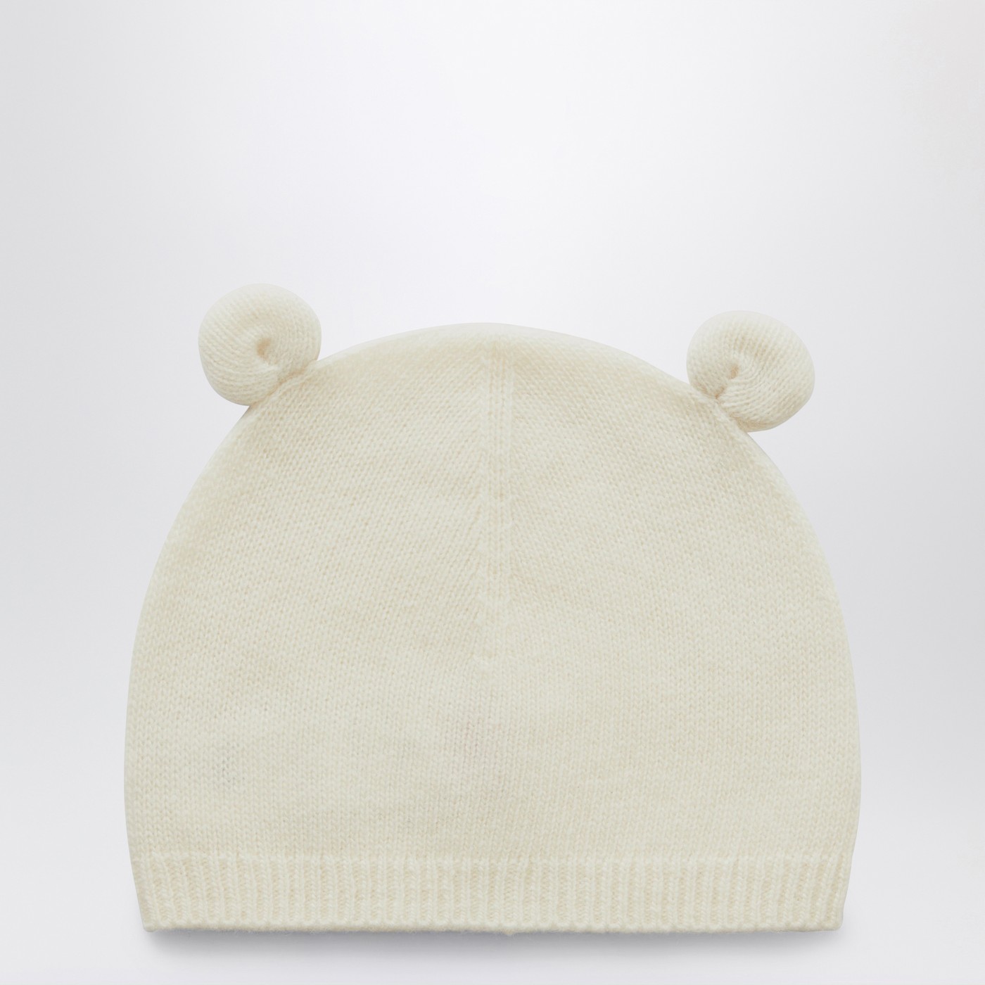 Il Gufo Ivory wool bonnet with ears | TheDoubleF