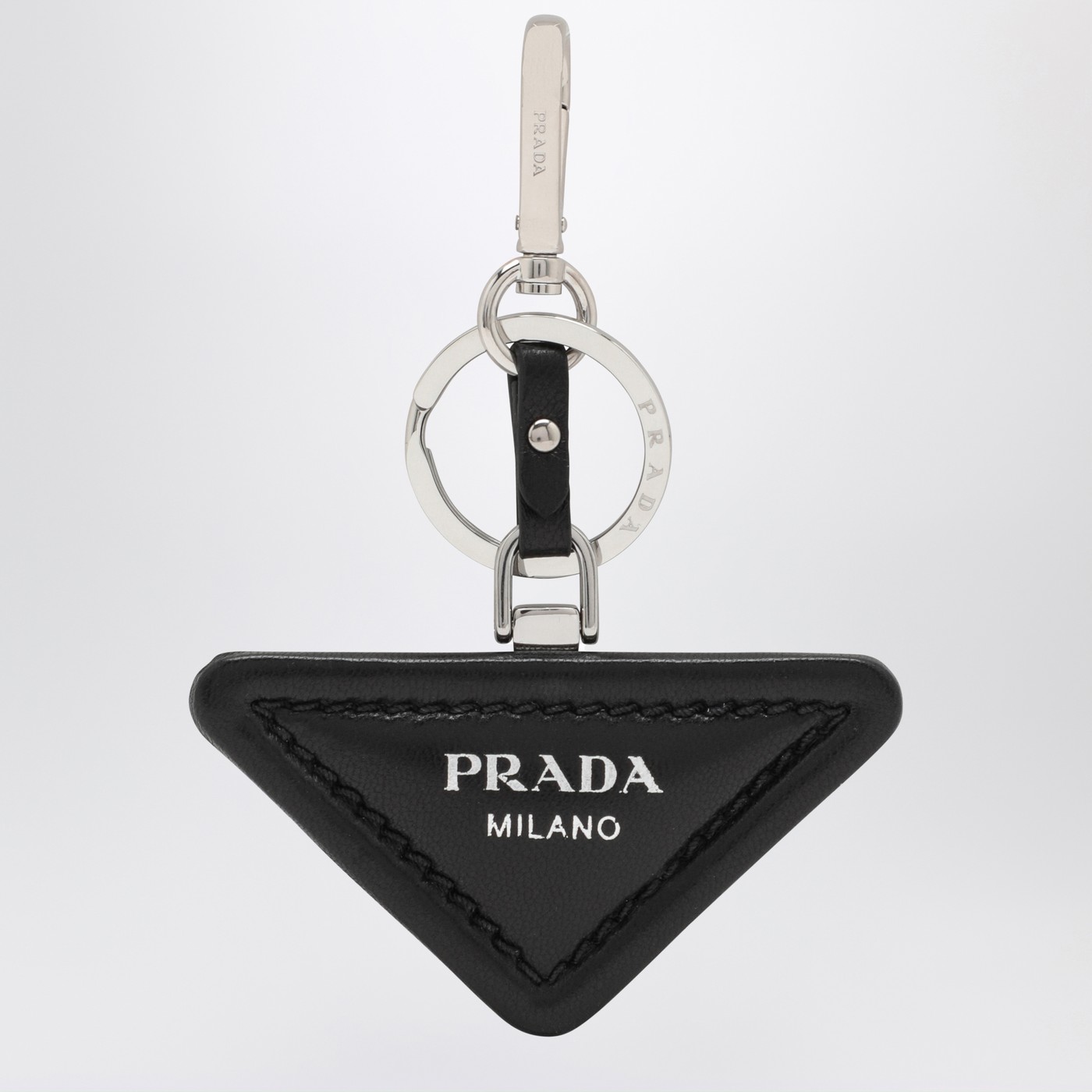 Prada Black key ring with logo | TheDoubleF