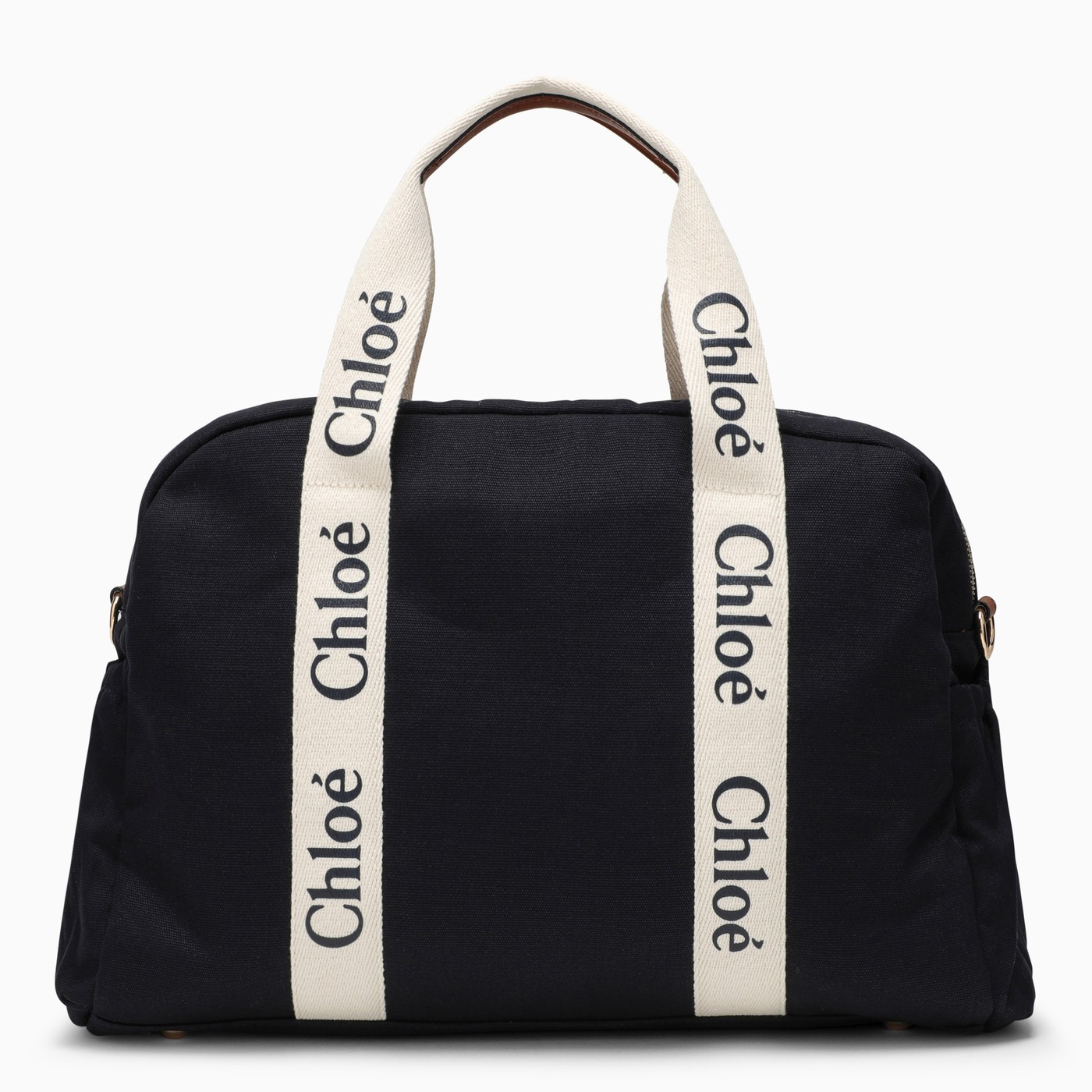 Chloé Navy blue changing bag with logo | TheDoubleF