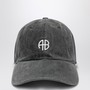 ANINE BING Vintage-effect grey baseball cap | TheDoubleF