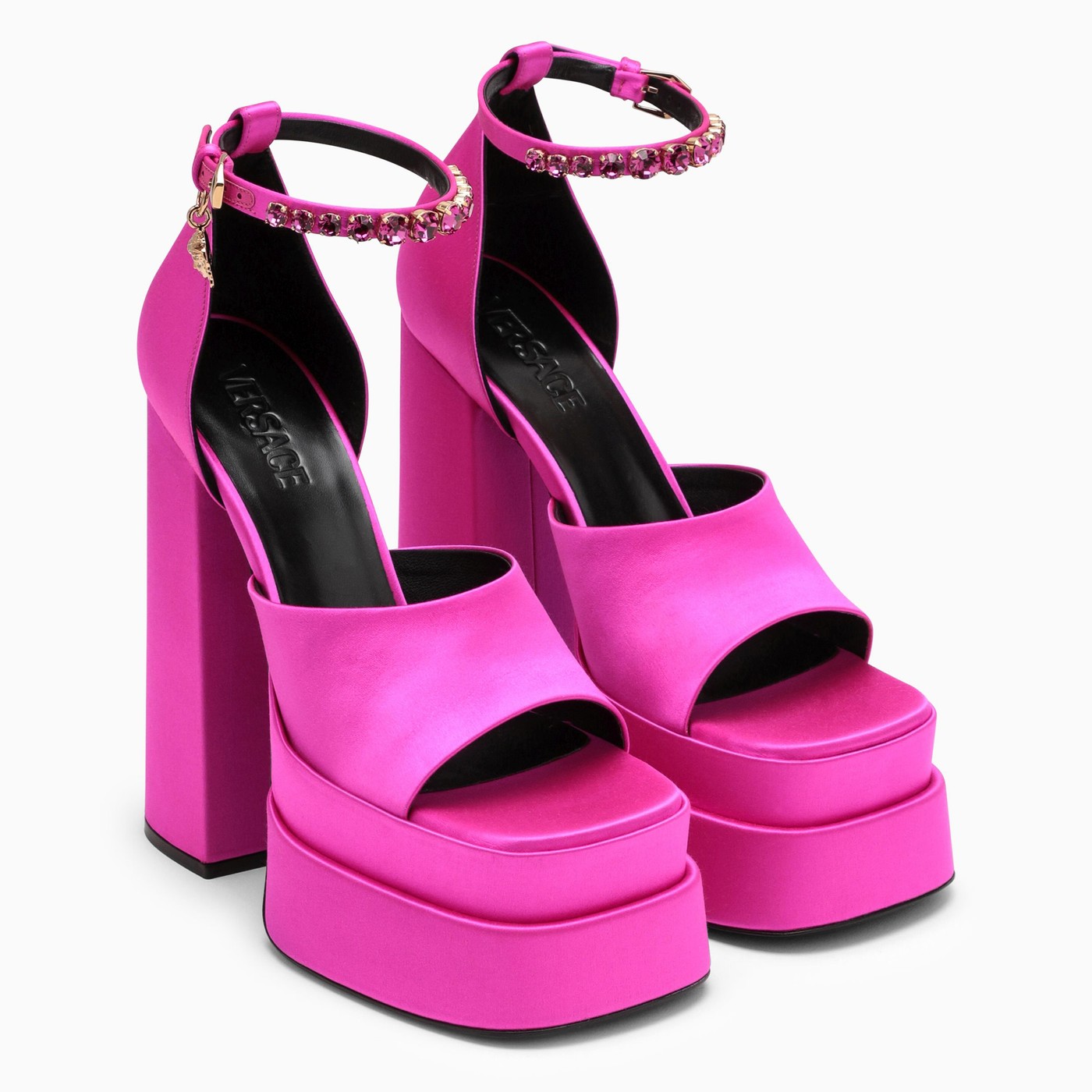 Versace Fuchsia Aevitas Medusa sandal | TheDoubleF