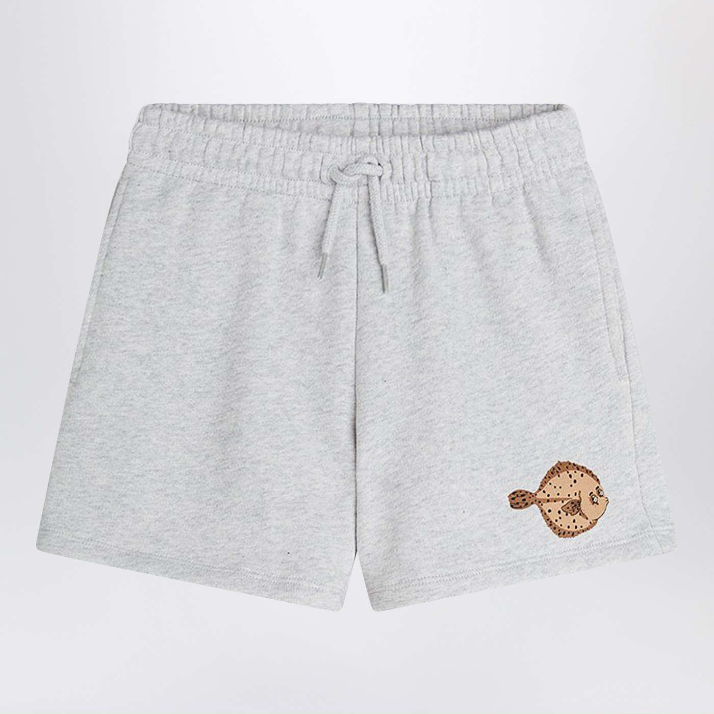Mini Rodini Short grigio con stampa Flundra | TheDoubleF