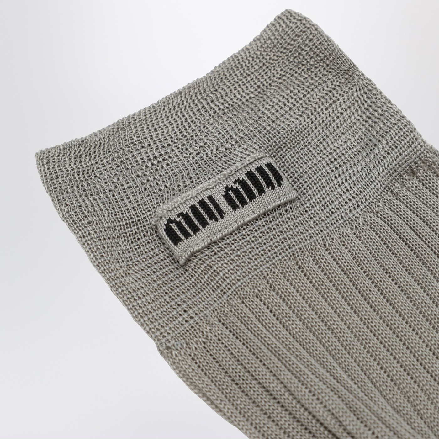 Miu Miu Grey silk-blend socks | TheDoubleF