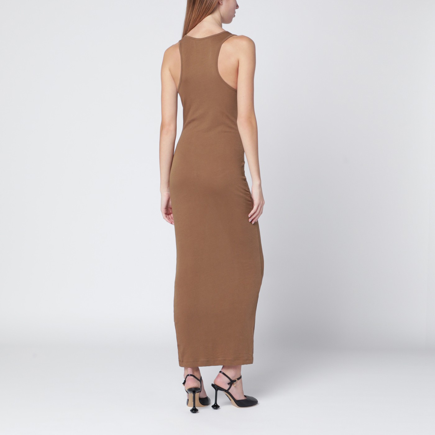 Entire Studios Abito smanicato color sabbia in misto cotone | TheDoubleF