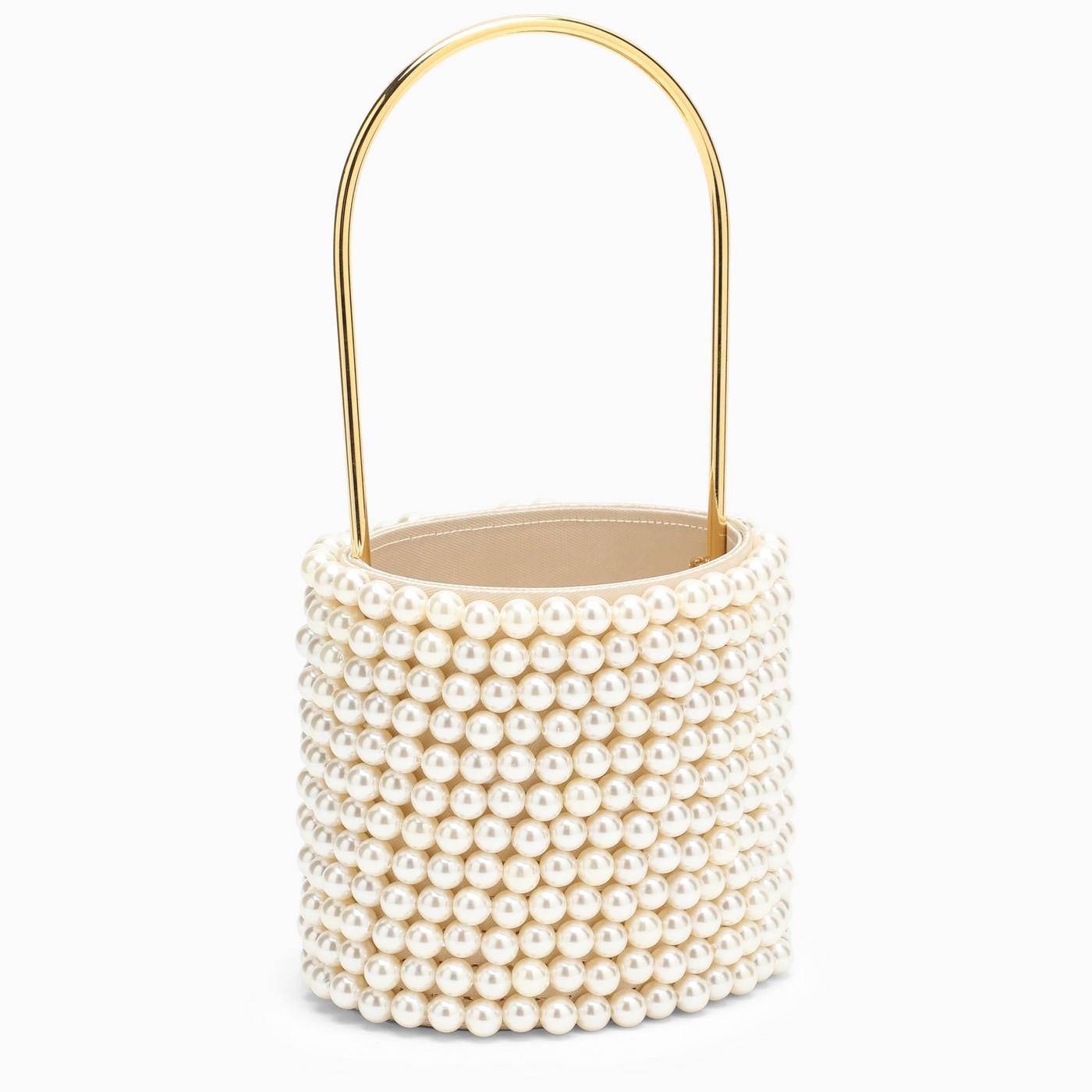 VANINA Gold mini bucket with pearls | TheDoubleF