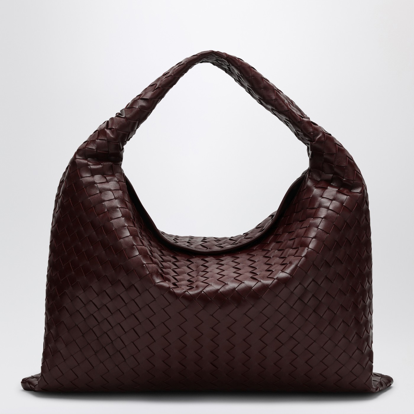 Bottega Veneta Large Shoulder Bag Hop in Barolo colour | TheDoubleF
