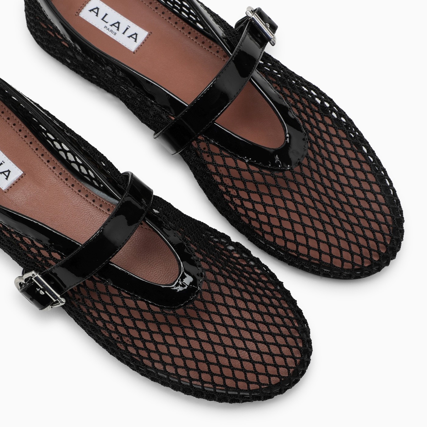 Alaïa Black net ballerina | TheDoubleF