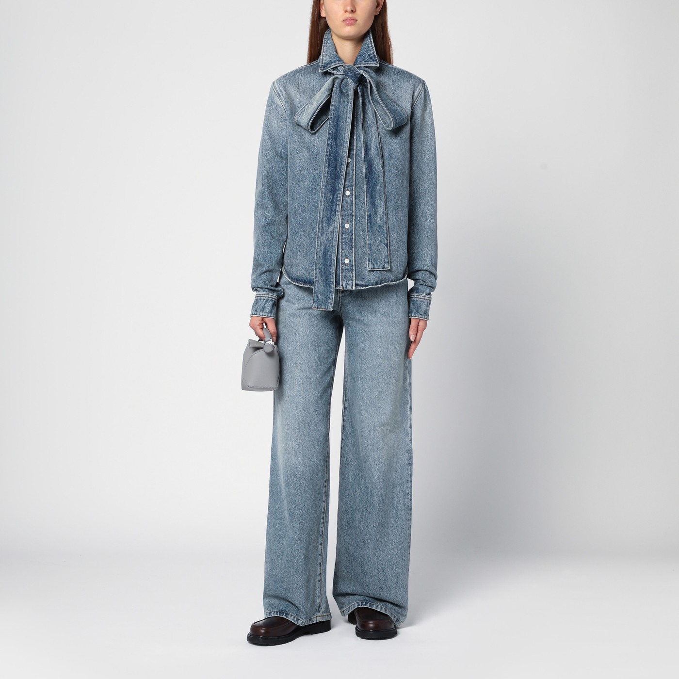 Loewe High-waisted washed denim jeans | TheDoubleF