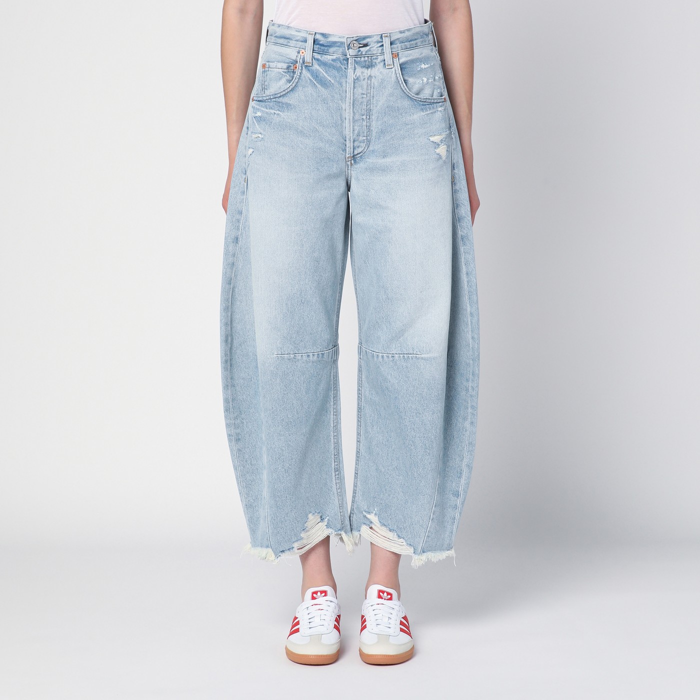 Citizens of Humanity Light blue Horseshoe wide denim jeans | TheDoubleF