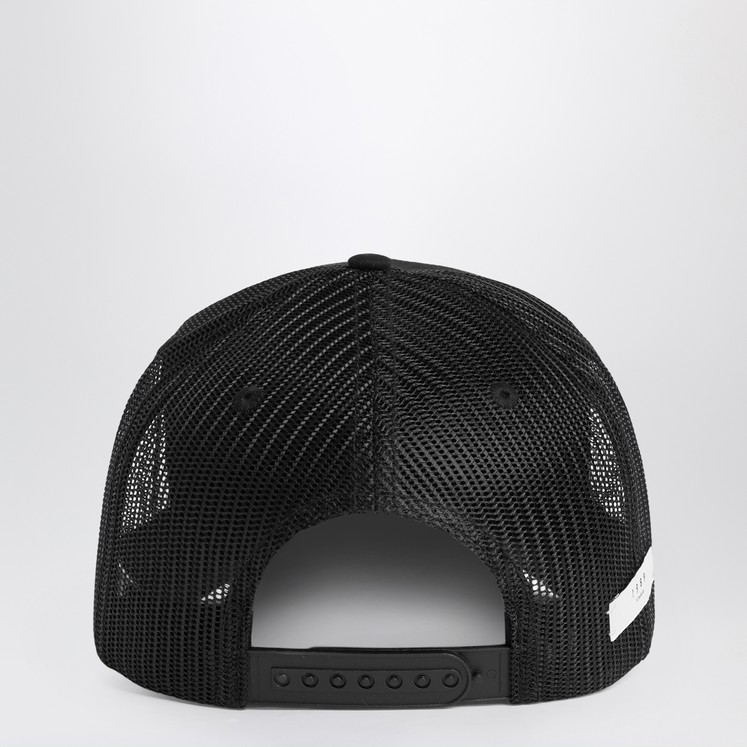Palm Angels Black baseball cap with logo | TheDoubleF