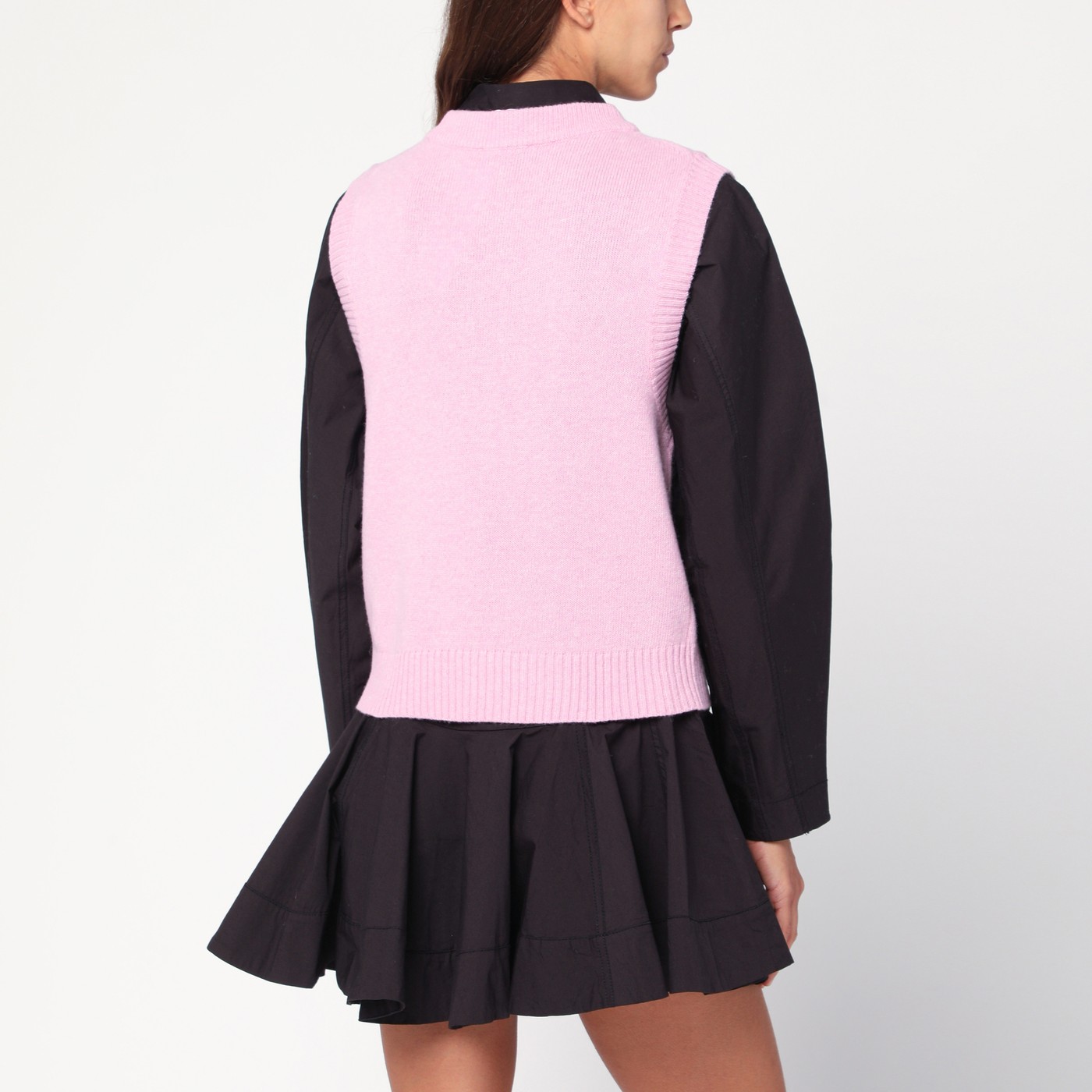 GANNI Pink Puppy wool-blend vest | TheDoubleF