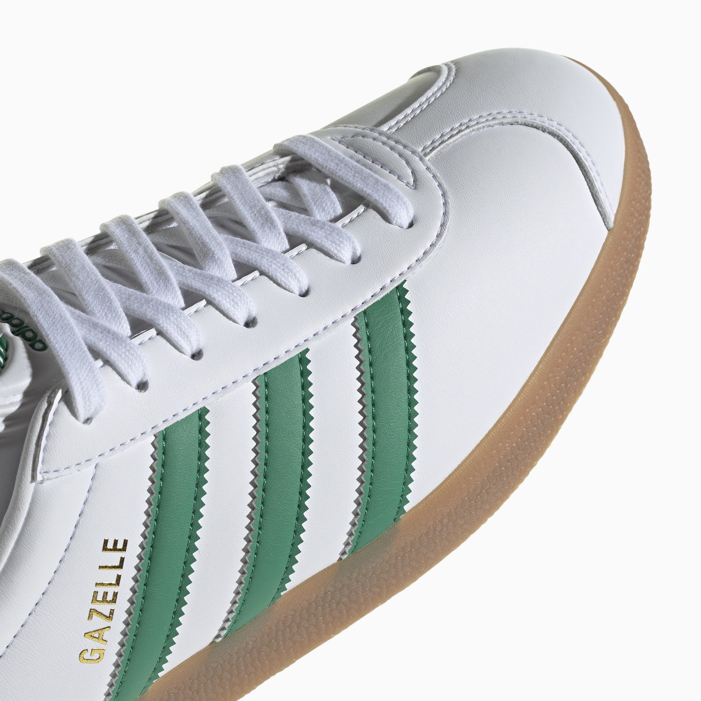 adidas Originals Gazelle white/green sneakers | TheDoubleF