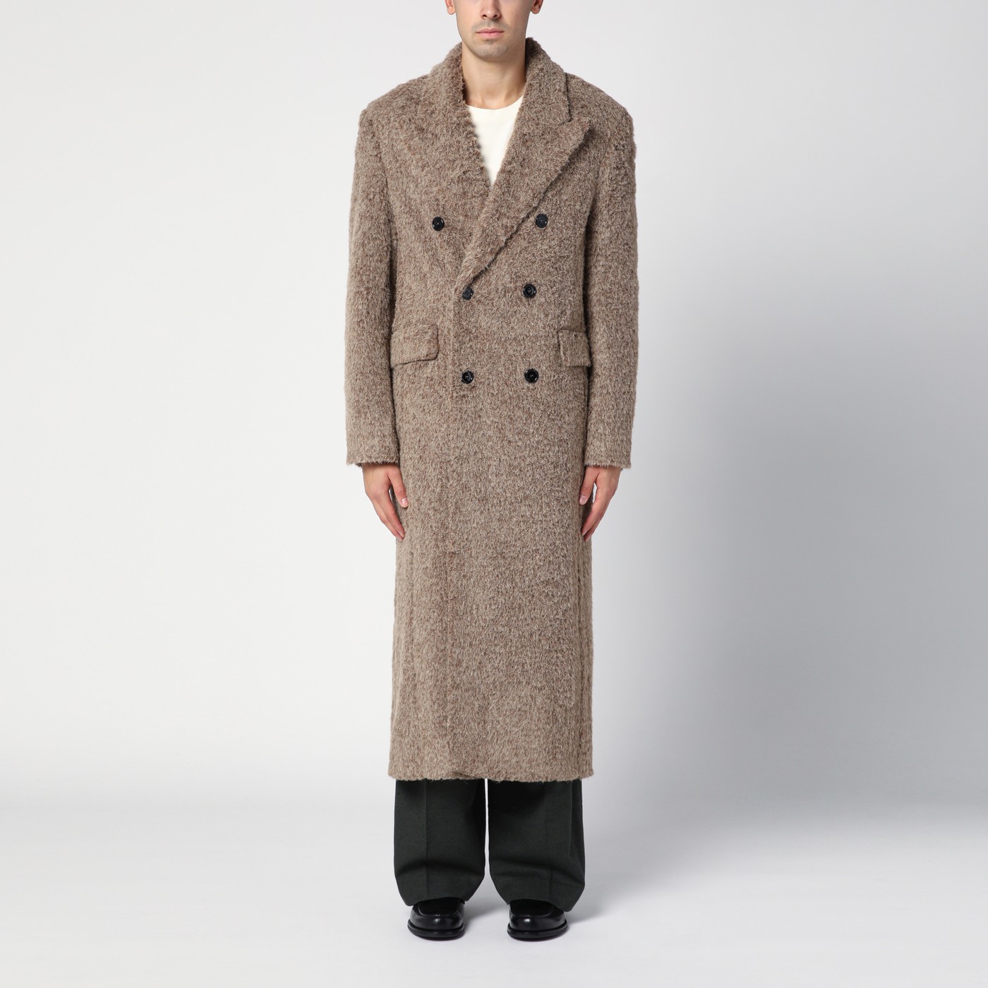 Séfr Larry furry fleece coat | TheDoubleF