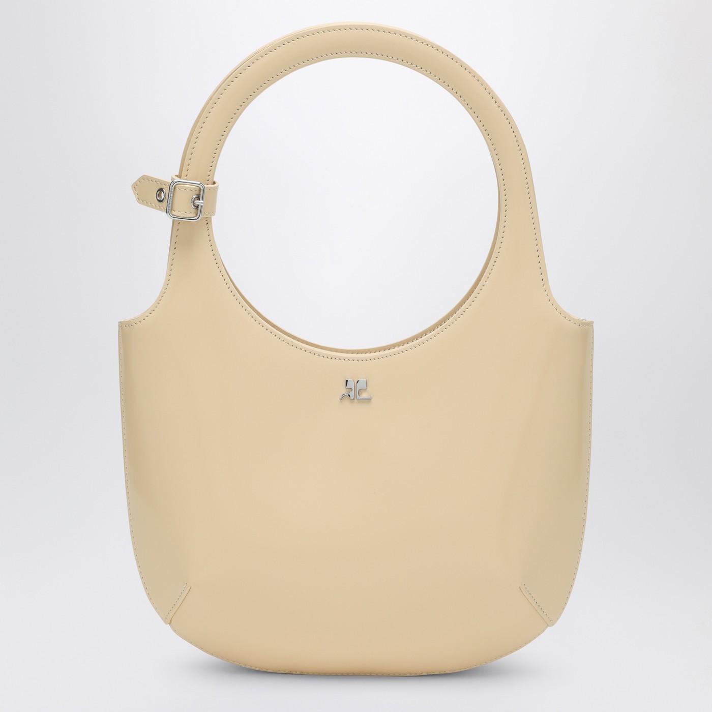 Courrèges Holy Iced leather bag Soft Butter | TheDoubleF