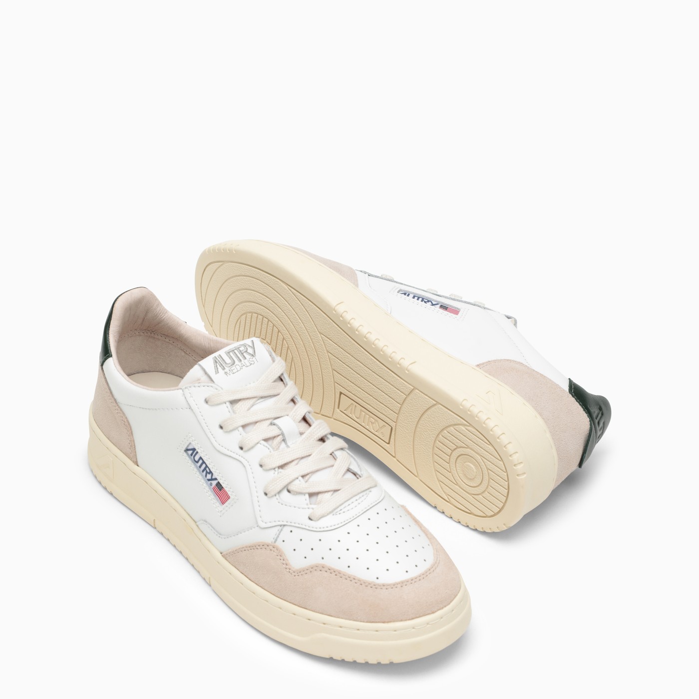 AUTRY Medalist white/mount leather trainer | TheDoubleF