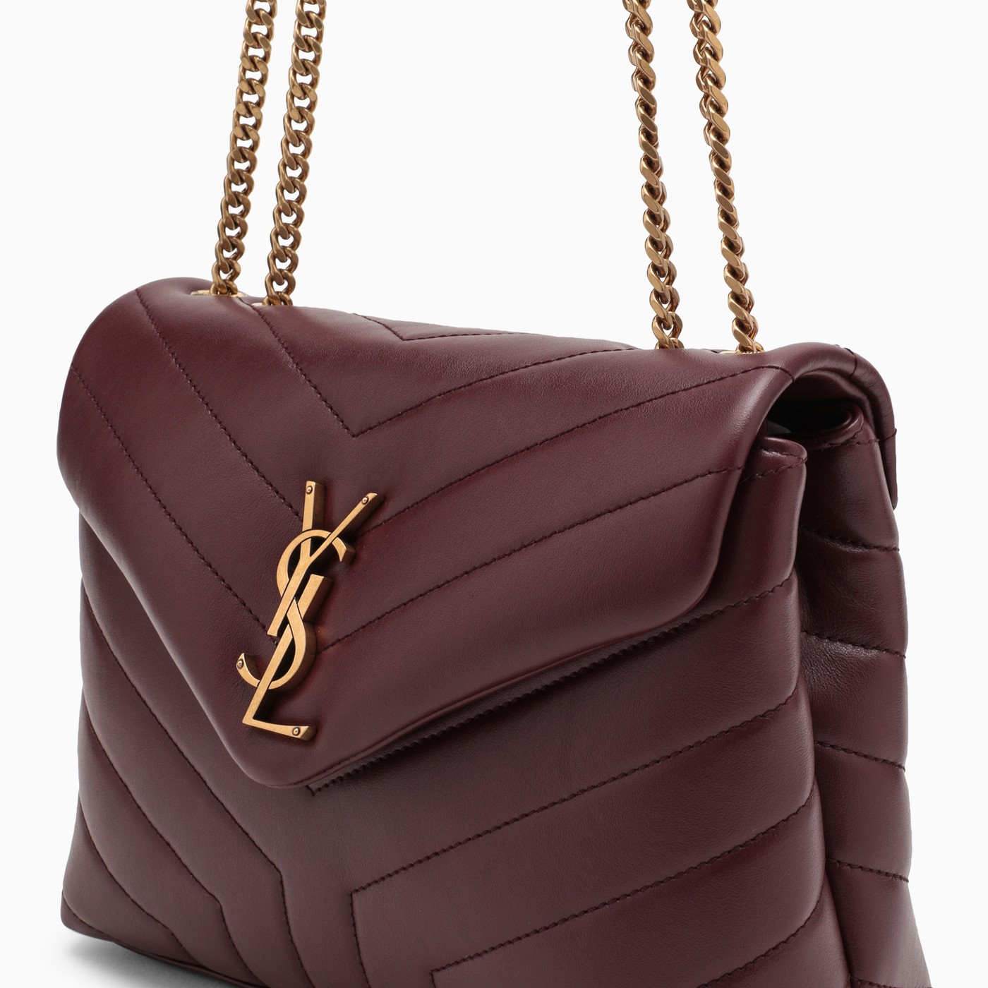 Saint Laurent Small burgundy Loulou bag | TheDoubleF
