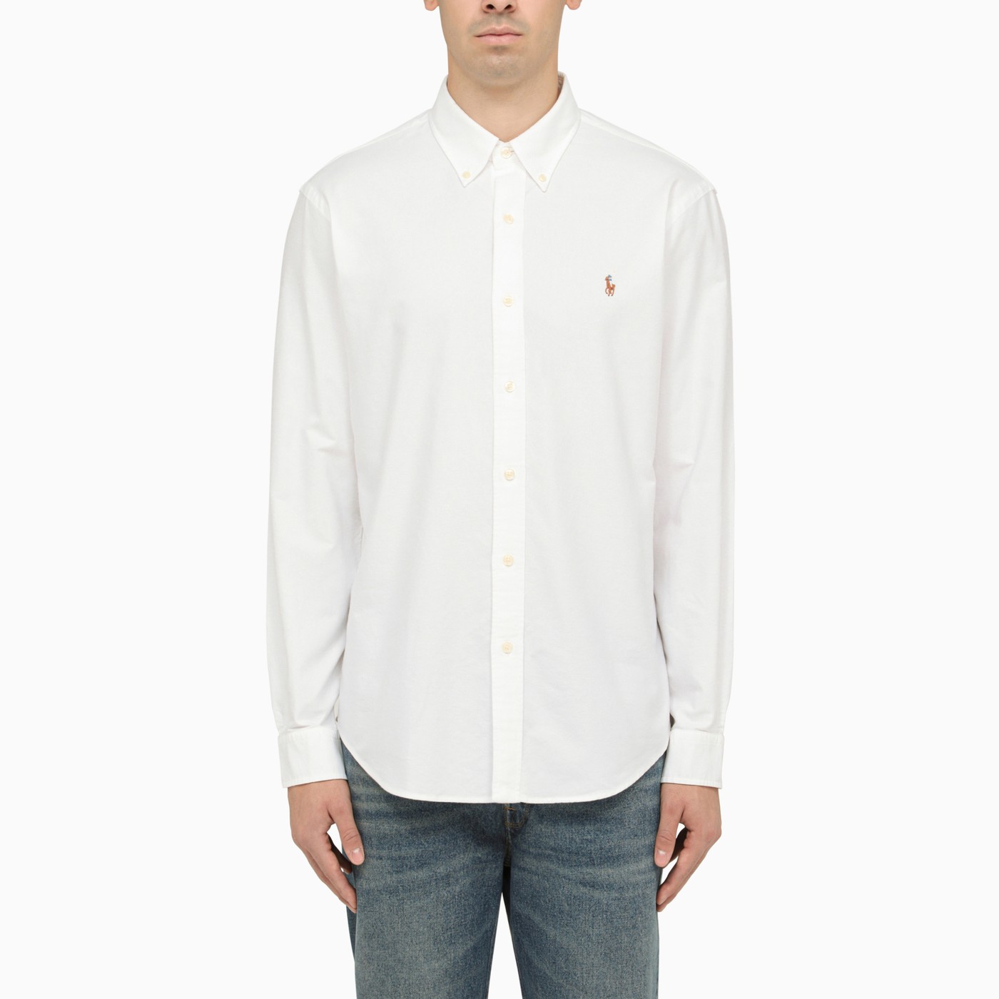 Polo Ralph Lauren White Oxford Custom-fit shirt | TheDoubleF