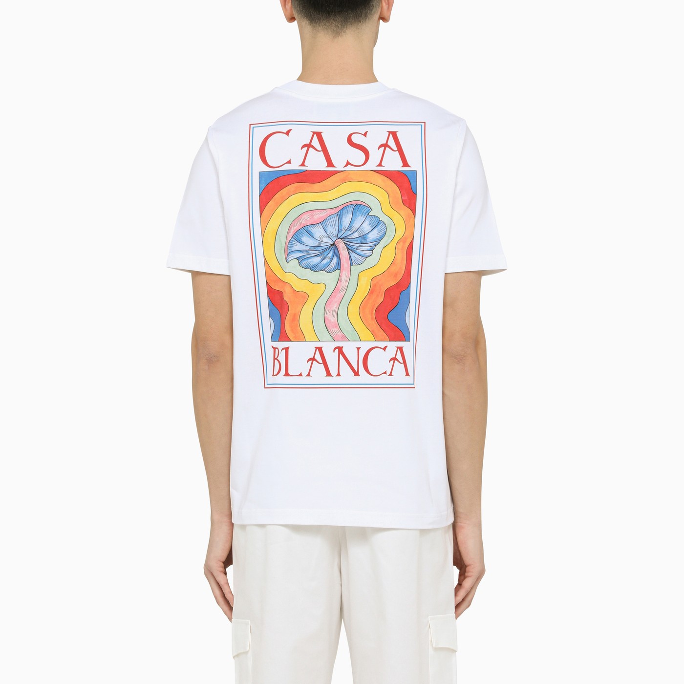 Casablanca White T-shirt with logo | TheDoubleF